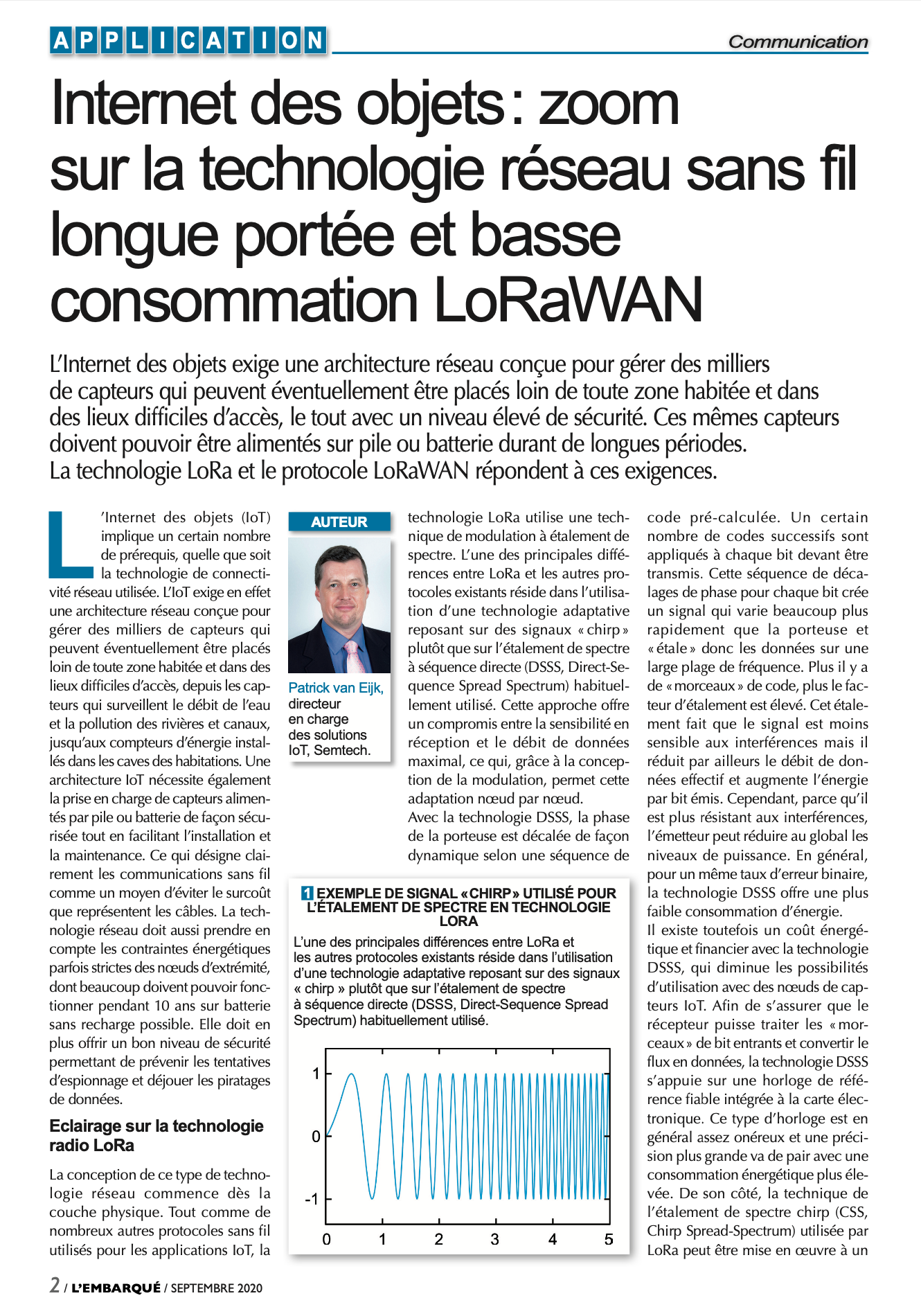 Zoom sur la technologie réseau sans fil longue portée et basse consommation LoRaWAN